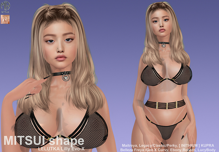 Second Life Marketplace - :: Mr Style :: Shape Mitsui - LeLUTKA Lilly Belleza Freya Gen.X Curvy ...